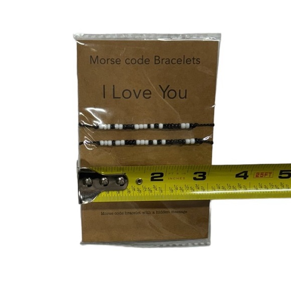 Jewelry | Morse Code Bracelets Pack Of 2 I Love You Bracelets ...